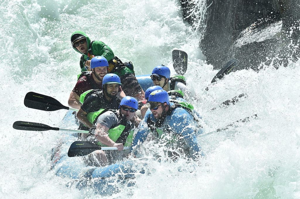 Middle Fork American River 1 day raft trip